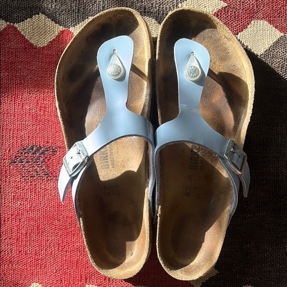Birkenstock | Shoes | Birkenstock Gizeh Periwinkle Blue Sandals Size 42 ...